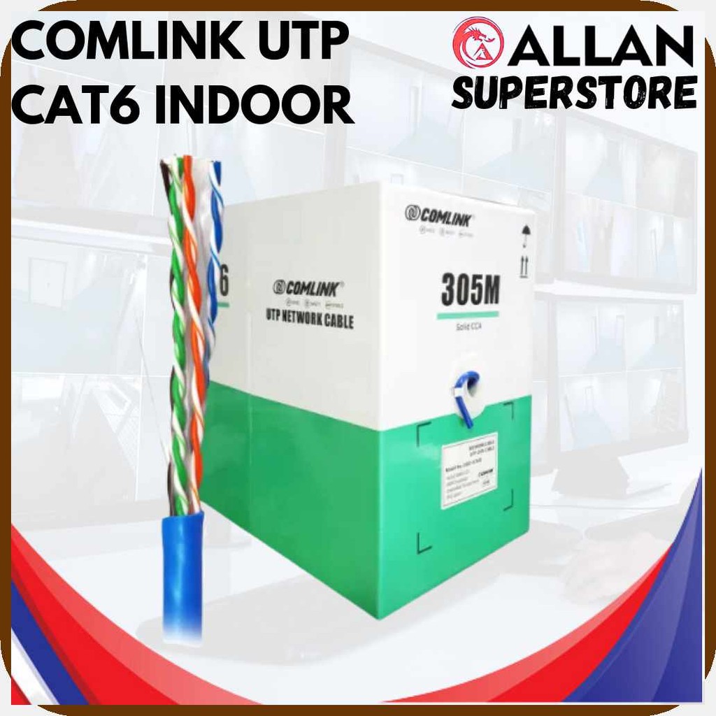 Allan[d}Superstore&RJ(Comlink#SF]UTP.bO]Cable.rA^300m/G^Cat6e/T^Indoor ...