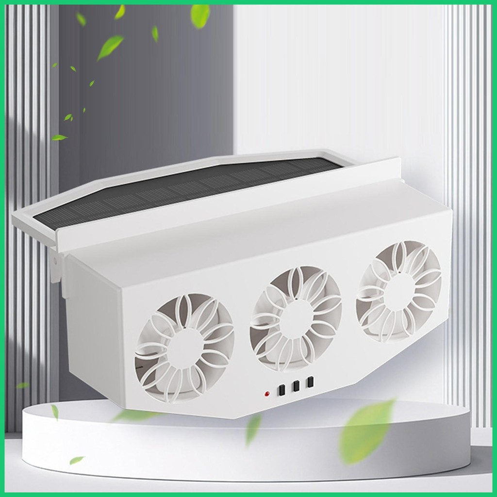 Solar Power Car Exhaust Fan Solar Power Window Car Radiator Fan ...