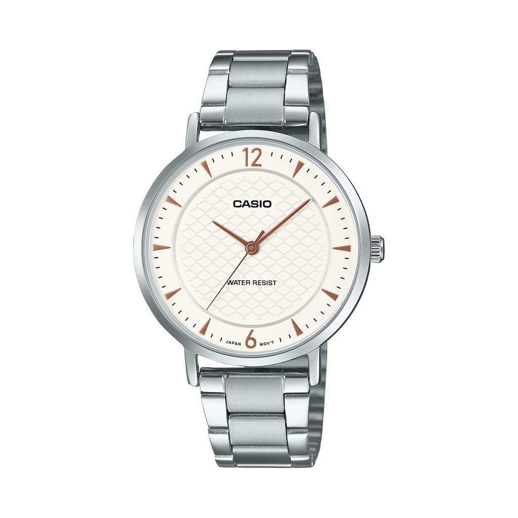 Casio (LTP-VT04D-7ADF) Silver Stainless Steel Strap Water Resist Quartz ...