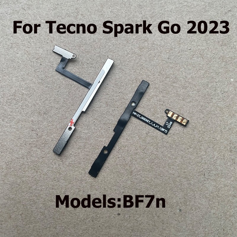 For Tecno Spark Go 2023 BF7n Switch Power On Off Volume Side Button Key ...