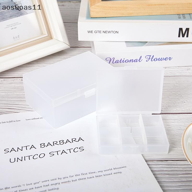 ao Frosted Flip Storage Box Photocards Small Card Storage Box Desk ...