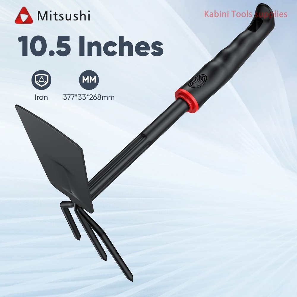 Mitsushi 2 in 1 Combination Hoe & Fork (Professional) Garden Tool ...