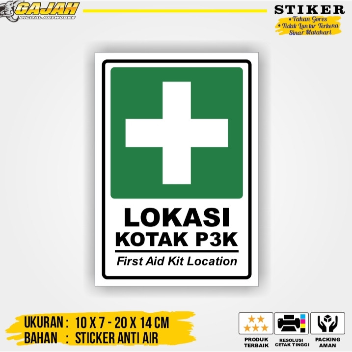 First Aid Safety k3 Box sticker / First Aid Box sticker | Shopee ...