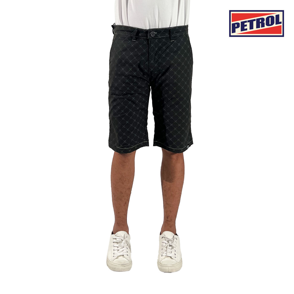 Petrol Men's Basic Non-Denim Reversible Short 165865 (Black-Gray ...