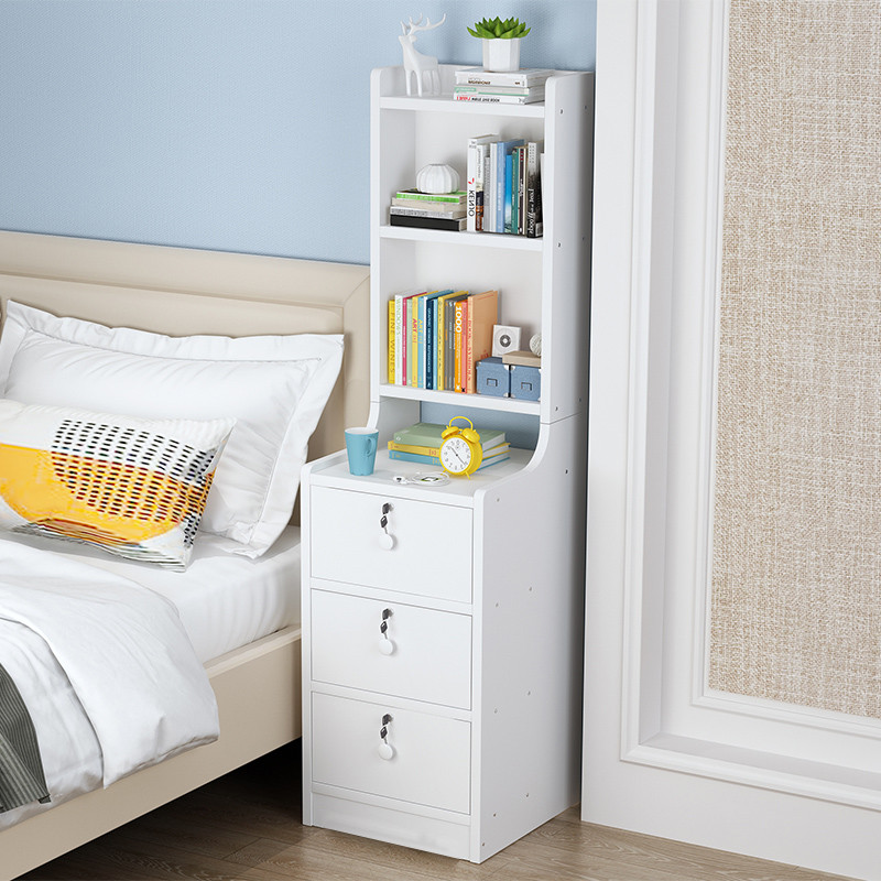 Ultra-narrow style20/25Bedside Table Small Mini Storage Cabinet Simple ...
