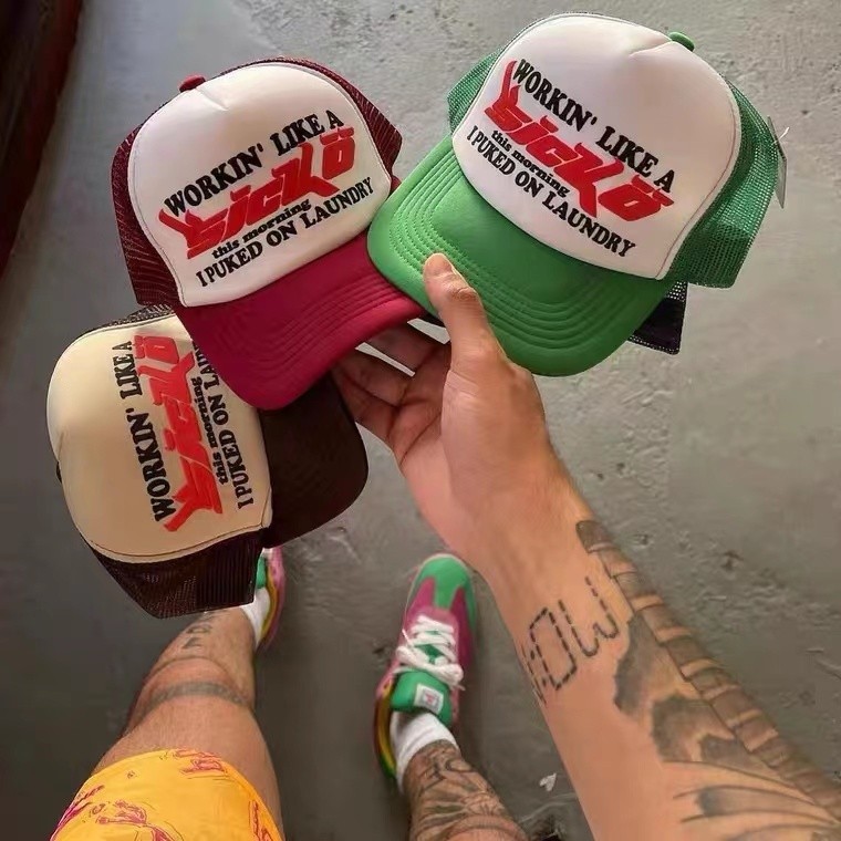 Ian CONNOR SICKO TRUCKER HAT American Retro Baseball Cap Truck Cap Hip ...