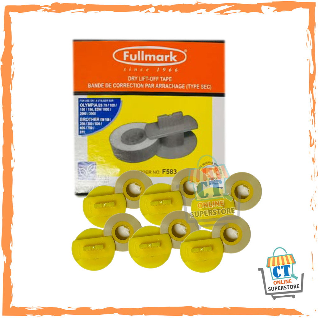 Fullmark F583 Dry Lift-Off Tape (use for Electric Typewriter) 1box ...