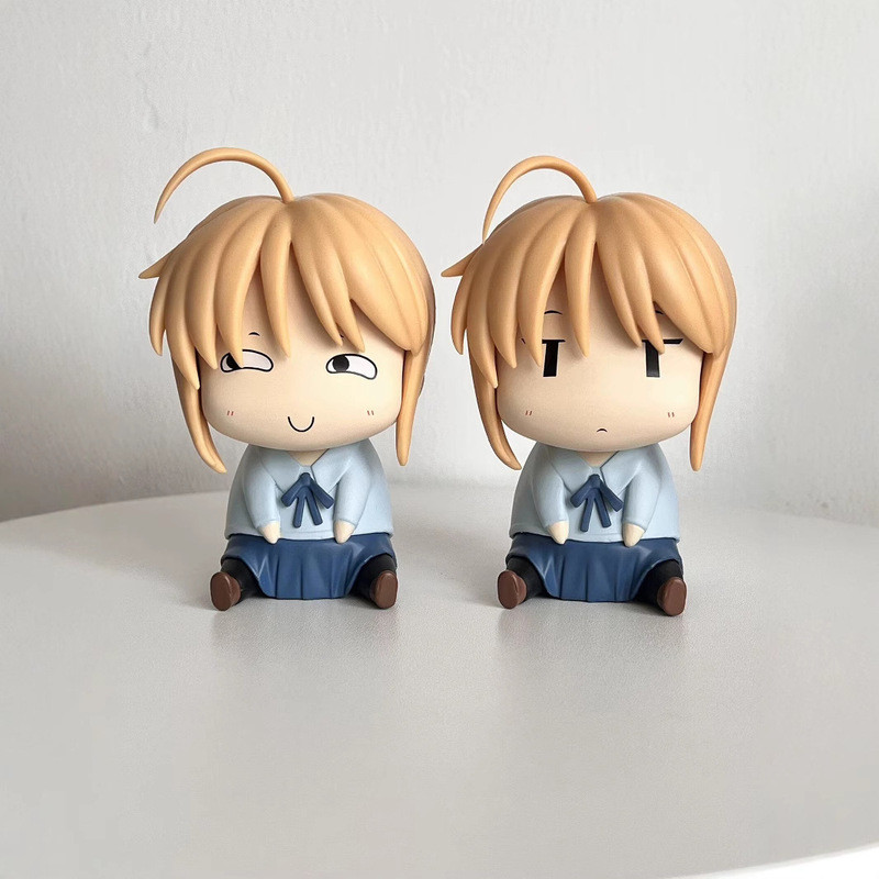 10CM Anime Fate/Grand Order Figure Saber Doll PVC Action Figure ...