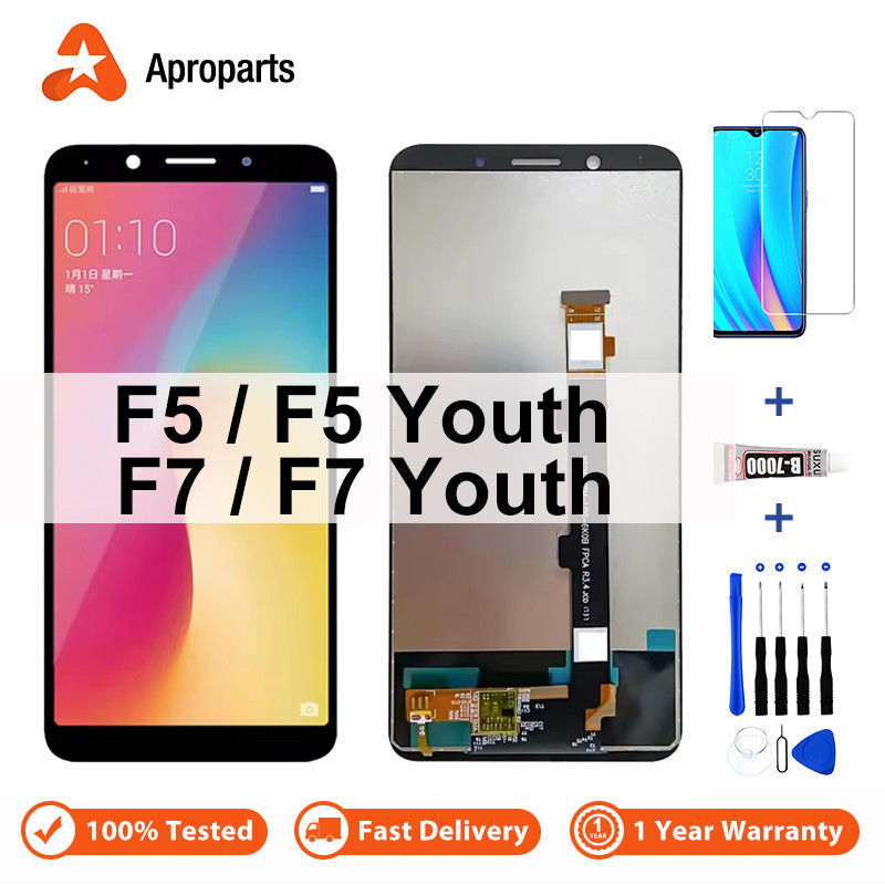 LCD Display For OPPO F5 F7 Youth CPH1723 CPH1819 Touch Screen Digitizer ...