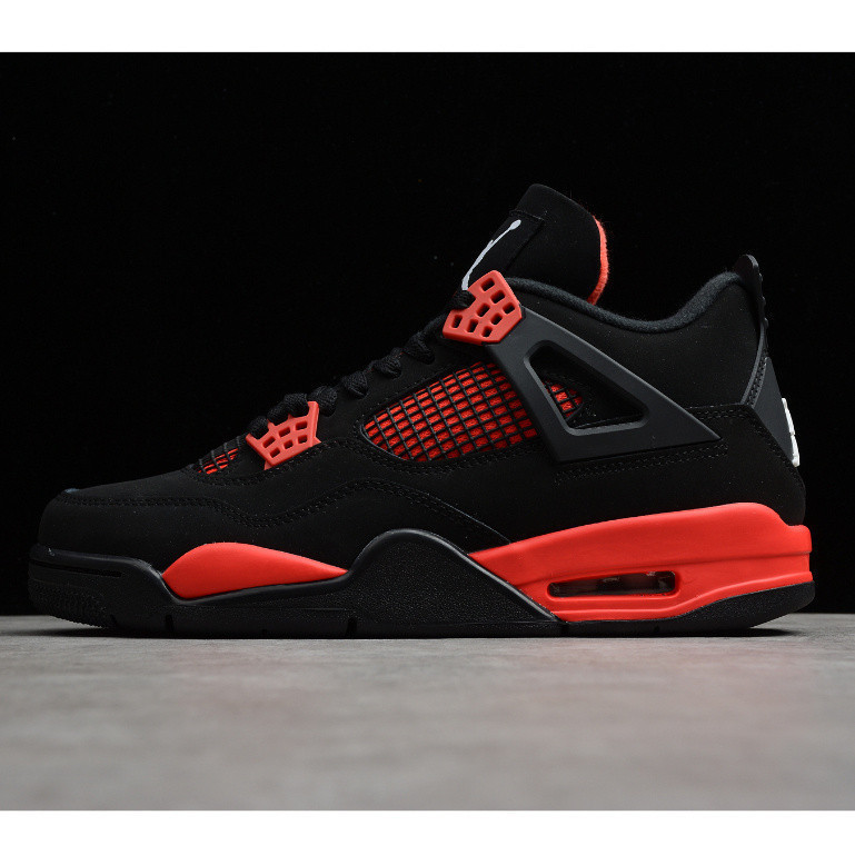fAir Jordan 4 Red Thunder Men And Women Basketball Shoes AJ4 Sneakers ...
