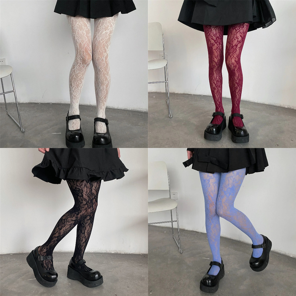 Punk Style Fishnet Pantyhose Sweet Girl Tights Thigh High Stockings ...