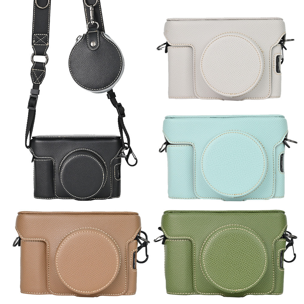 Luxury Pu Leather X100VI Camera Case Bag For Fujifilm X100VI Camera bag Open Battery With Strap ...
