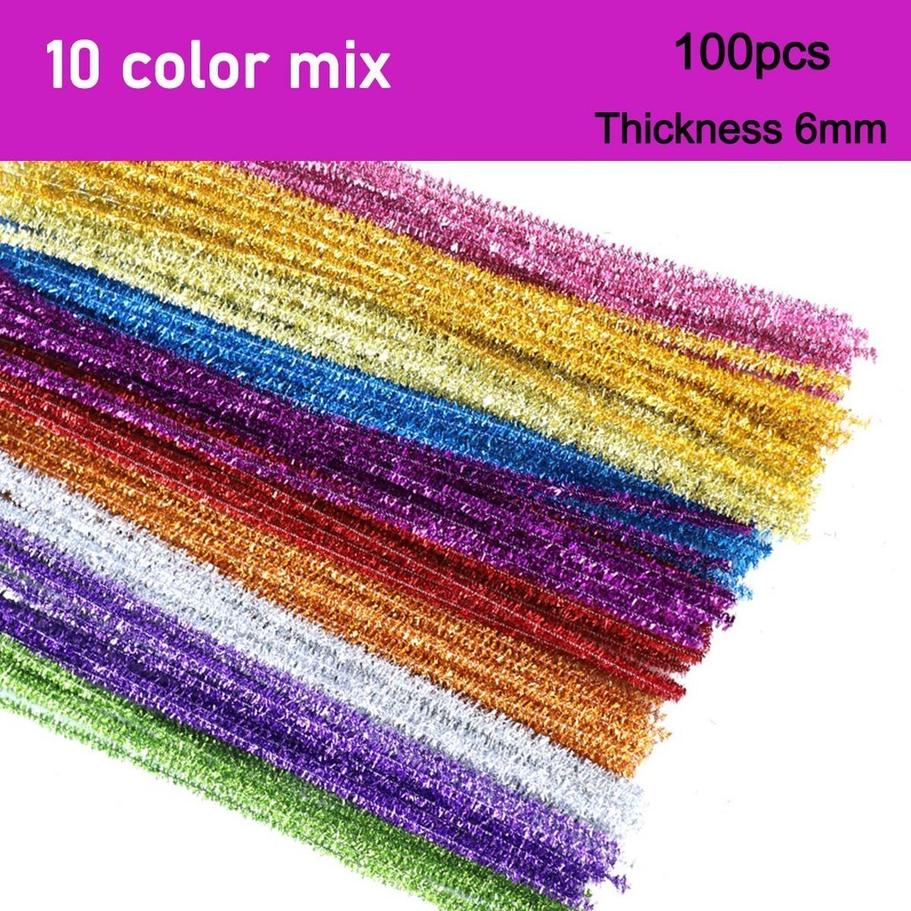 Multicolour Fuzzy Wires Children's Handmade DIY Chenille Stem Pipe ...