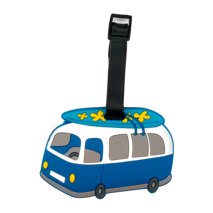 Ready Stock Name Tag Car Bus pvc Soft Rubber Cartoon Tag Luggage Tag ...