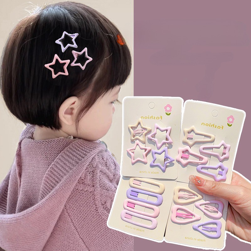 Sweet Girls 4Pcs Mini Cute BB Hair Clips Hairpin Clips Side Bangs Clip ...