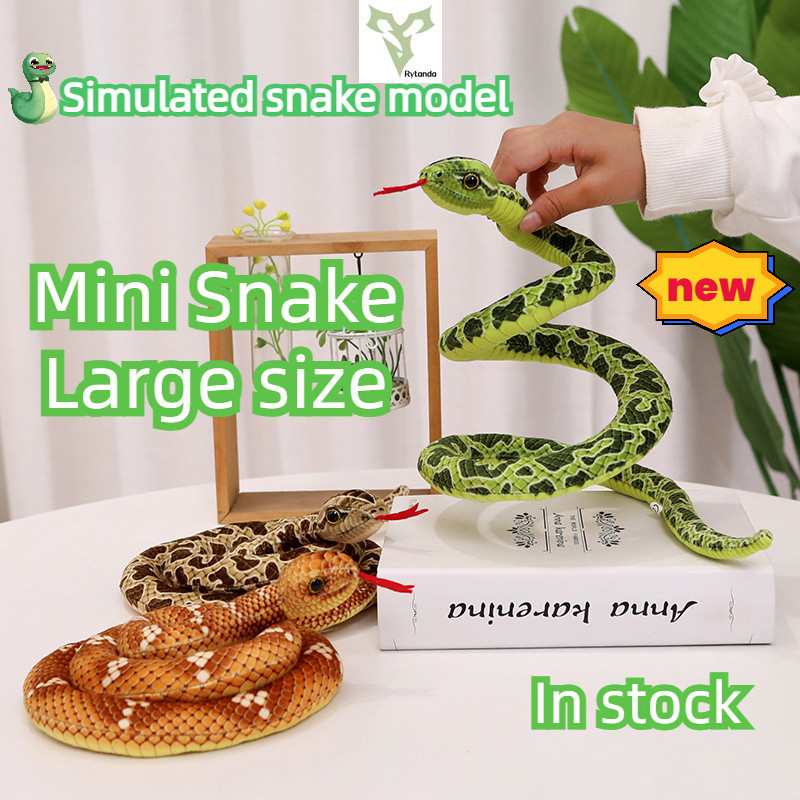 New Simulation Snake Plush Toy with Realistic Creativity Two Styles of ...