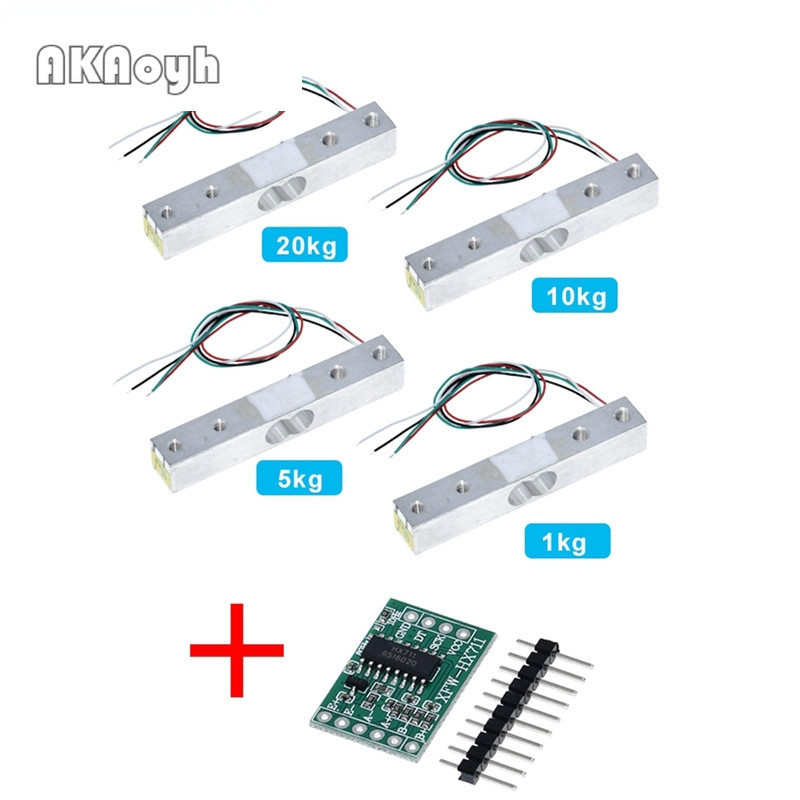 Load Cell 1KG 5KG 10KG 20KG HX711 AD Module Weight Sensor Electronic ...