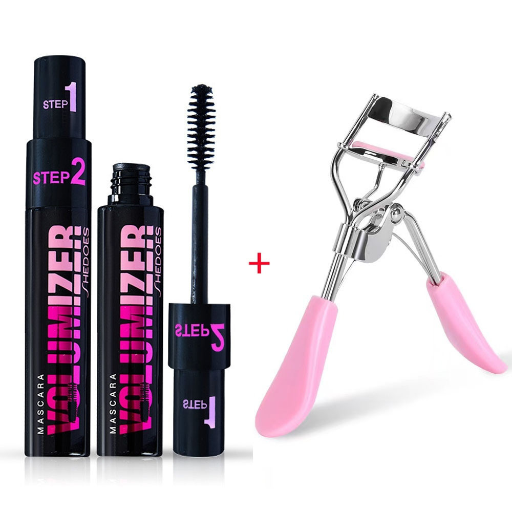 2in1 Eyelash Mascara Eye Makeup Waterproof Long Lasting Thick Mascara ...