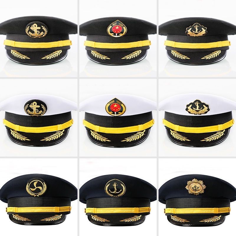 [Shipping Within 24 Hours] White Big Cap Seaman Hat Sailor Hat Captain ...