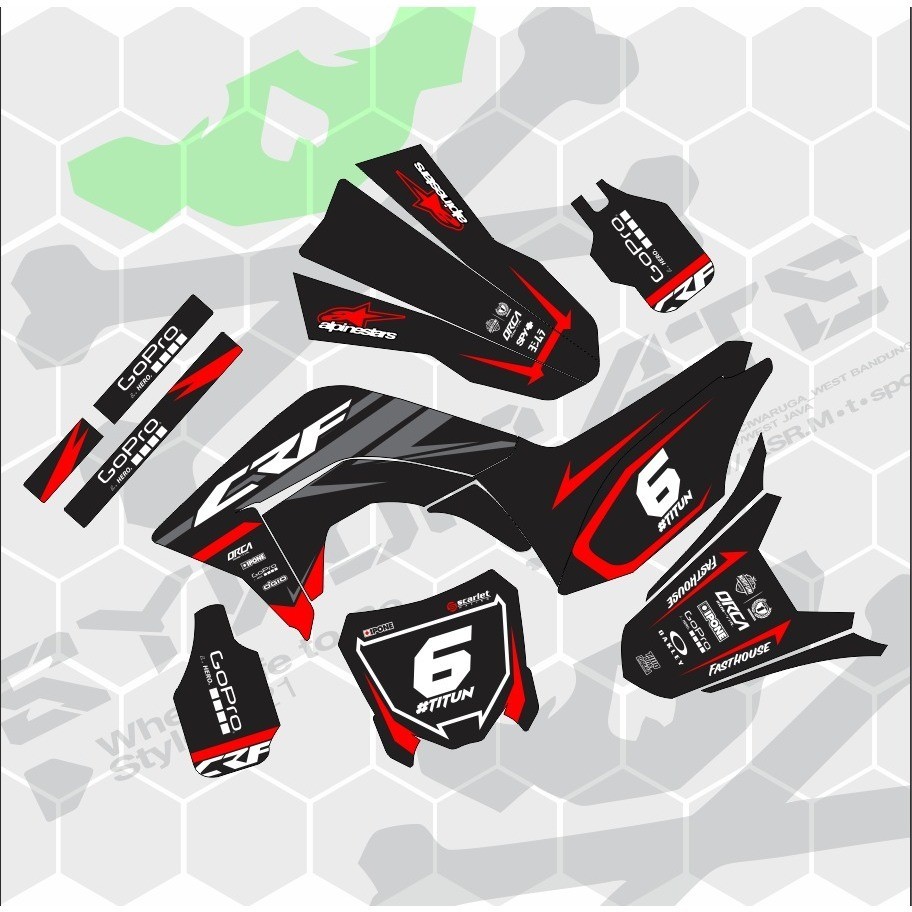 Decal/sticker CRF 150L/WR155/ klx BF/D'Tracker/klx Gordon/full body etc ...