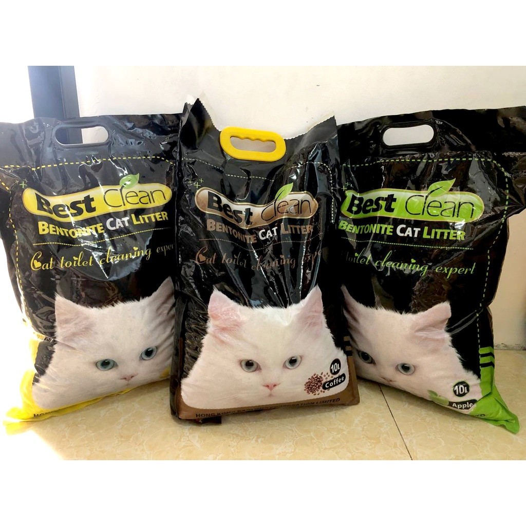[ ZOIC PET MARKET ] Best Clean 10L (8kls) Cat Litter BENTONITE Clumping ...