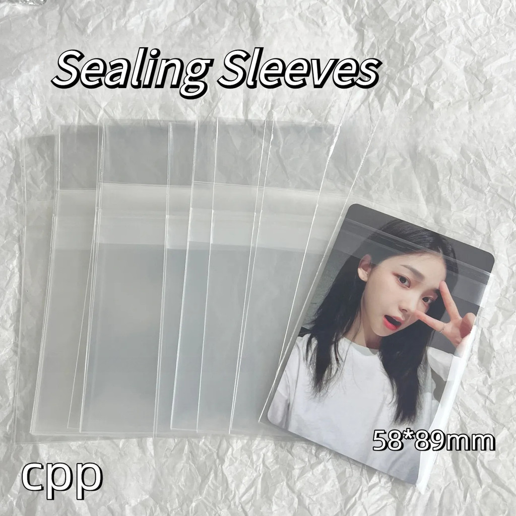 50pcs CPP Sealing Card Sleeves 20dmm Inner Sleeves Kpop Photocard ...