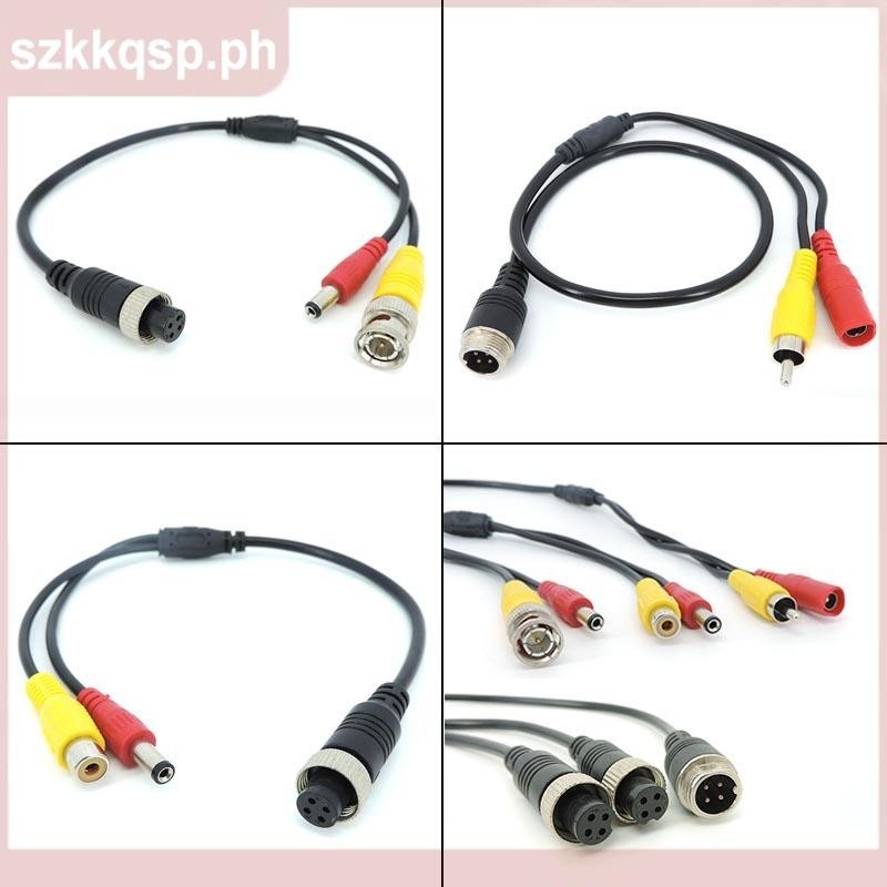 Aviation Head M12 4Pin male female to BNC DC RCA MALE FEMALE Extension ...