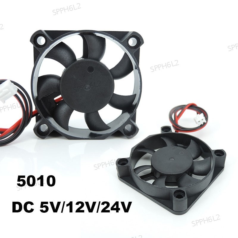 DC 5010 5V 12V 24V volt 5cm Computer CPU Cooler Cooling Fan 50MM Small Exhaust Fan 2pin ...