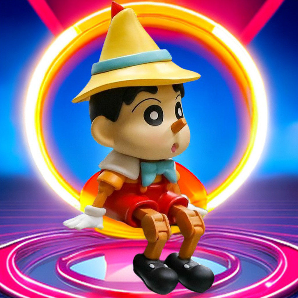 Crayon Shin-chan Figure Puppet Pinocchio Shinnosuke Caoyuan Anime ...