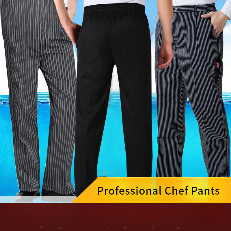 In Stock Chef Work Pants Hotel Uniform Pants Kitchen Striped Chef's ...