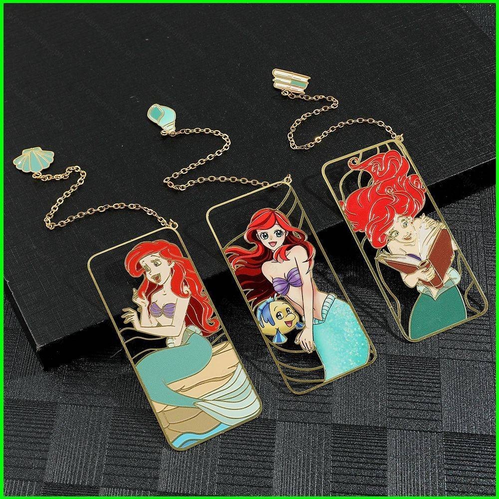 YG Disney The Little Mermaid Ariel Metal Skeleton Bookmark Gift For ...