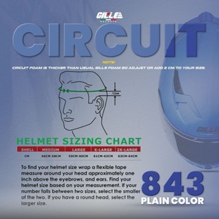 GILLE 843 CIRCUIT Helmet Full Face Dual Visor Motorcycle Helmet For ...