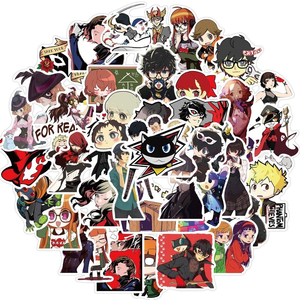 Y&P| Persona 5 Stickers Set Video Games Graffiti Waterproof Decals Pack ...