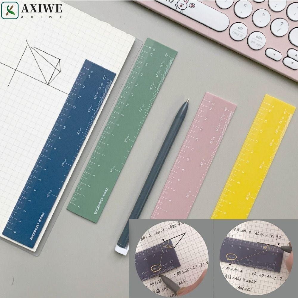 AXIWE Angle Ruler, Multi-function 2 in 1 Straight Ruler, Useful Drawing ...
