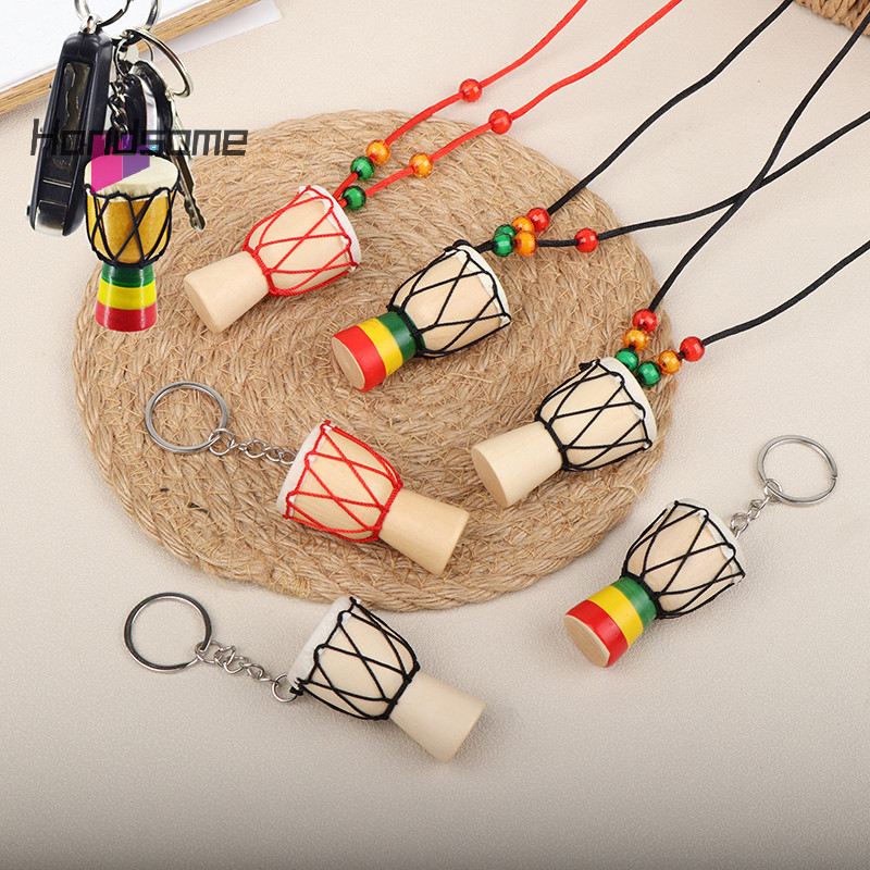 Handsome- African Drum Handmade Musical Instrument Necklaces Pendant ...