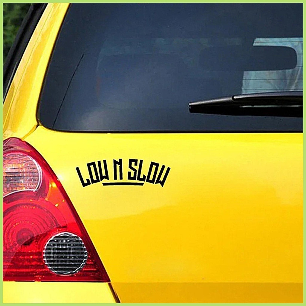 Low N Slow Sticker for Car Waterproof Car Decal Low N Slow Car Sticker ...