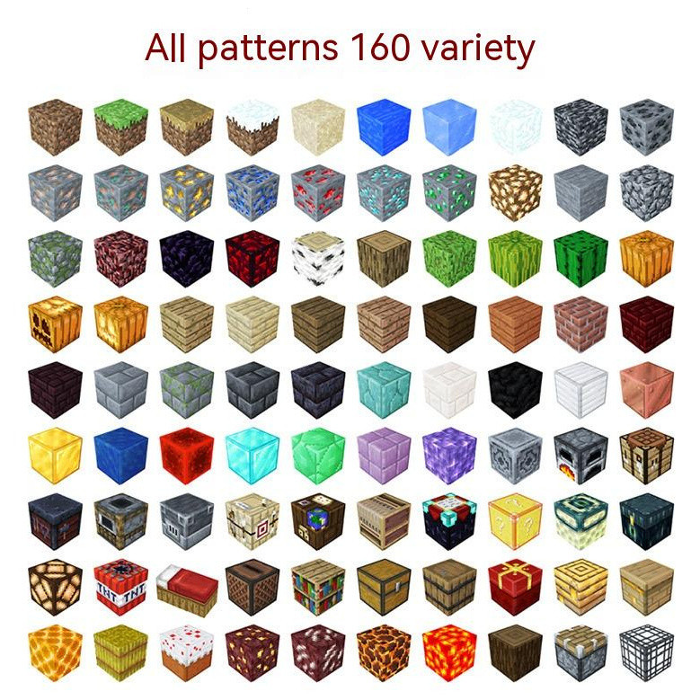 No.1: Minecraft Magnetic Cube Blocks-2CM Six-Sided Magnetic DIY ...