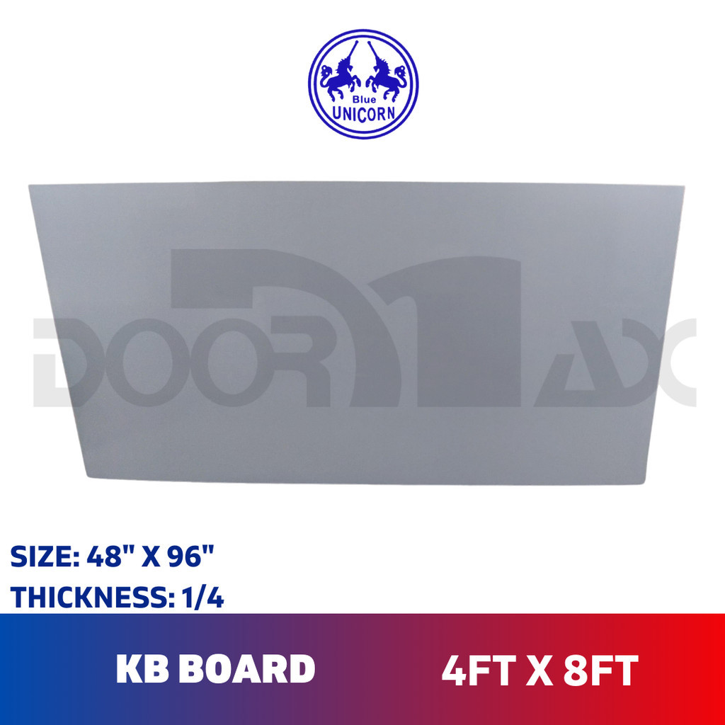 BLUE UNICORN KB WHITEBOARD 1/4 THICK 4ft x 8ft CLASS A | Shopee Philippines