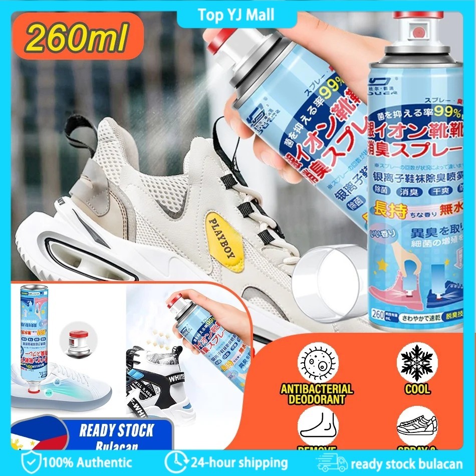 260ML Shoe Deodorant Spray Socks and Shoes Stink Freshener Odor Remover ...
