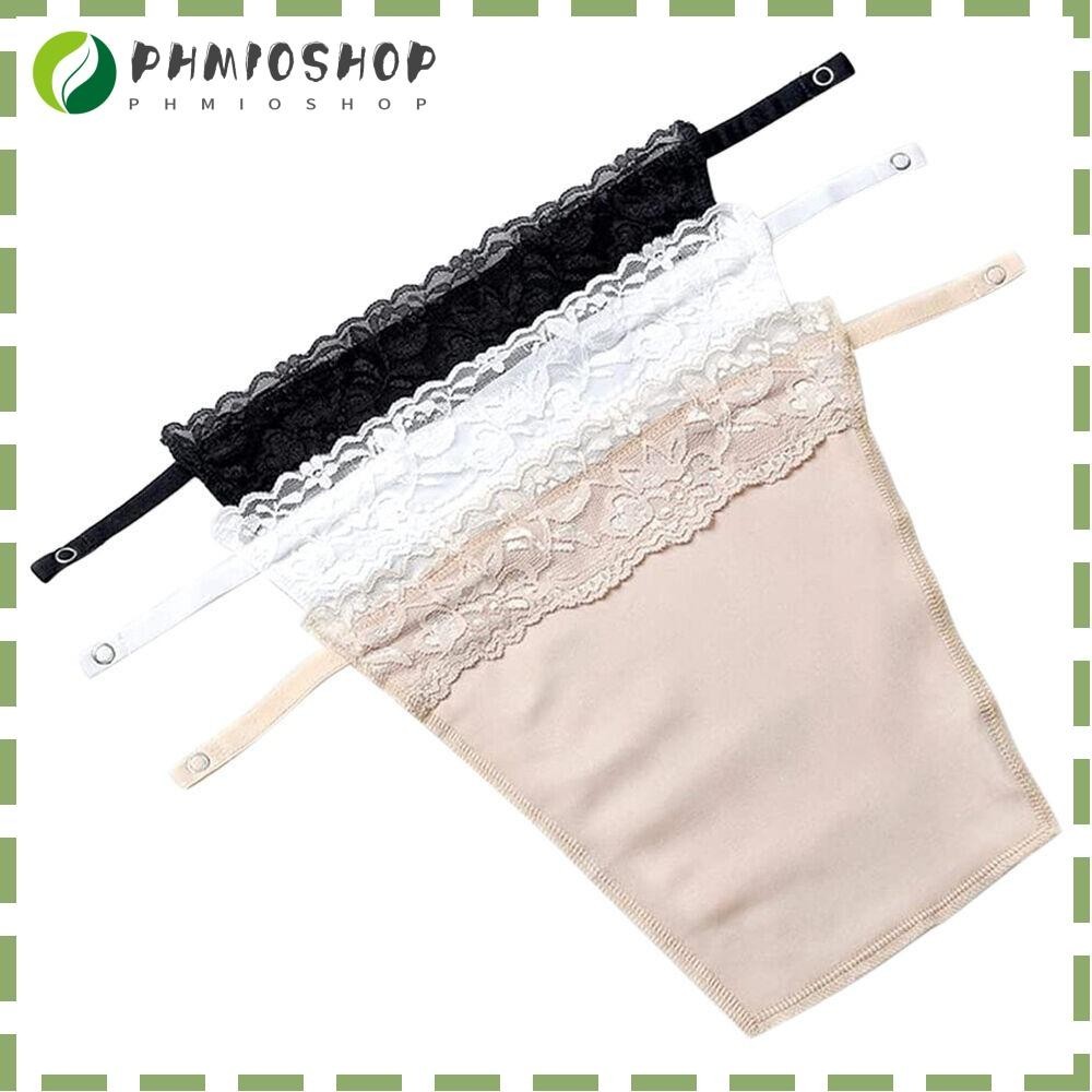 MIOSHOP Mock Camisole Mock Women Preventing Nudity Modesty Panel Clip-on Lace Overlay Wrapped ...