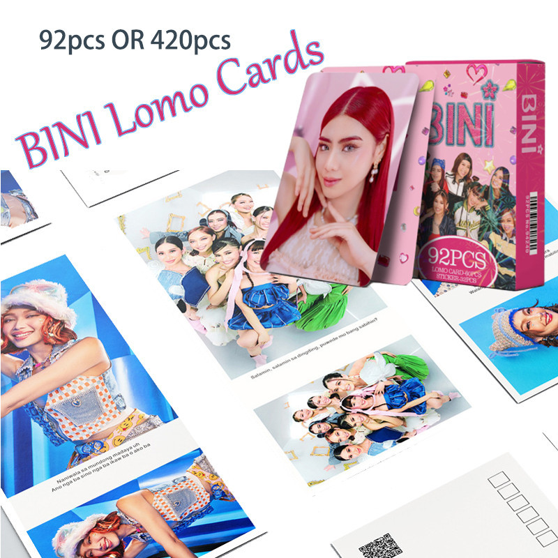 BINI LOMO CARDS Photocards Bini Postcards Lomocards Bini Stickers ...