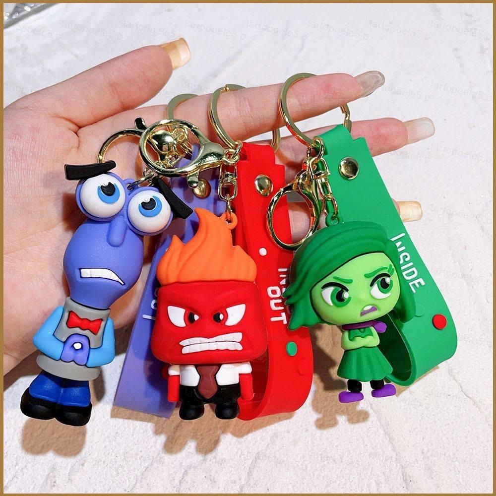 Sta5 2024 Inside Out 2 Sadness Envy Embarrassment keychain key holder ...