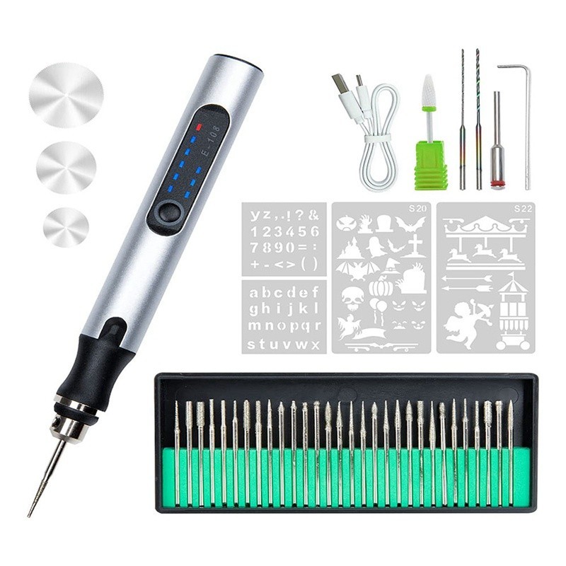 RR+`Rotary Engraver USB Rechargeable Engraving Machine With 36 Bits For ...