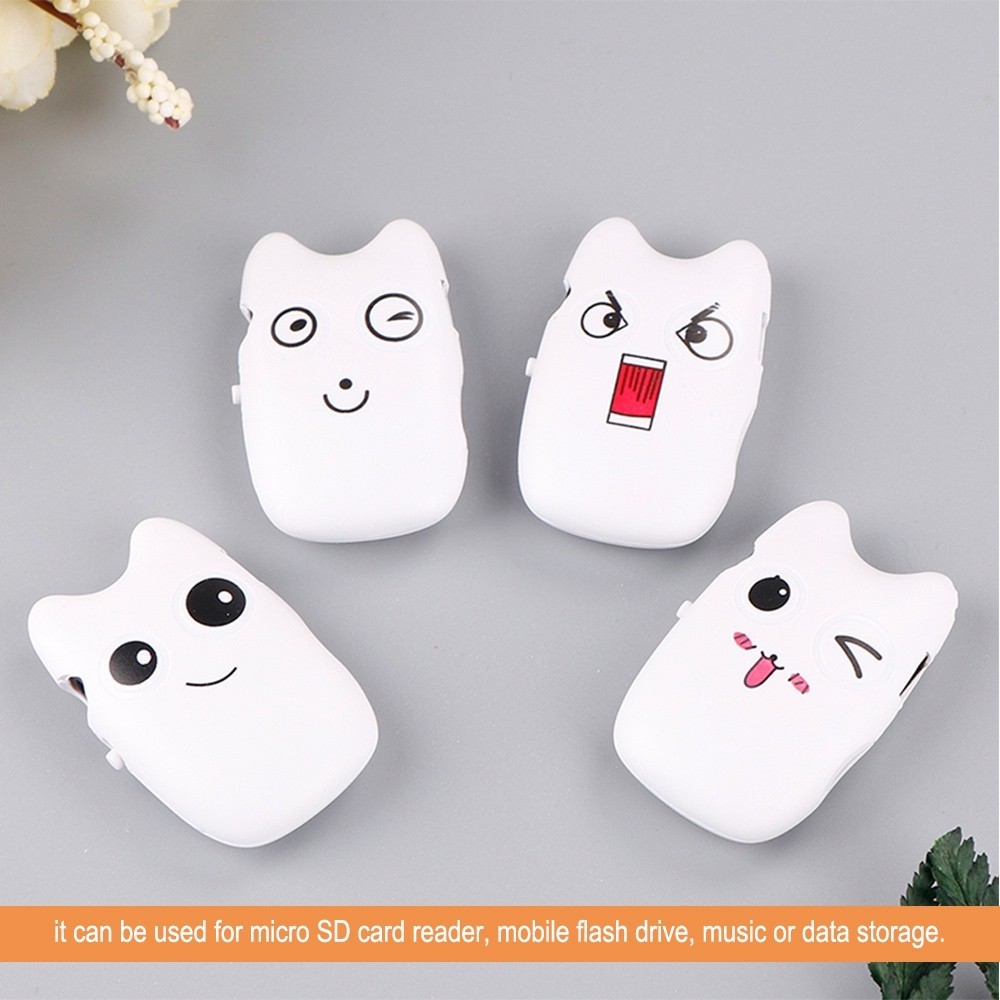 Cute Cartoon Mini MP3 Player Stereo Music Walkman Support TF-Card Up to ...