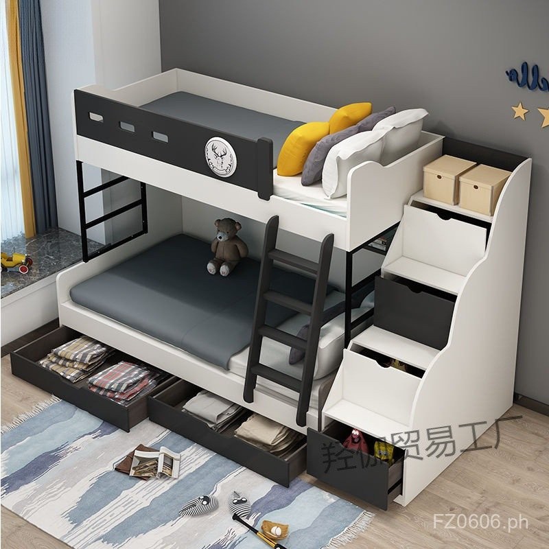 1.5Nordic Metal Bunk Bed Folding Bed Two-Layer Solid Wood1.2Children's ...