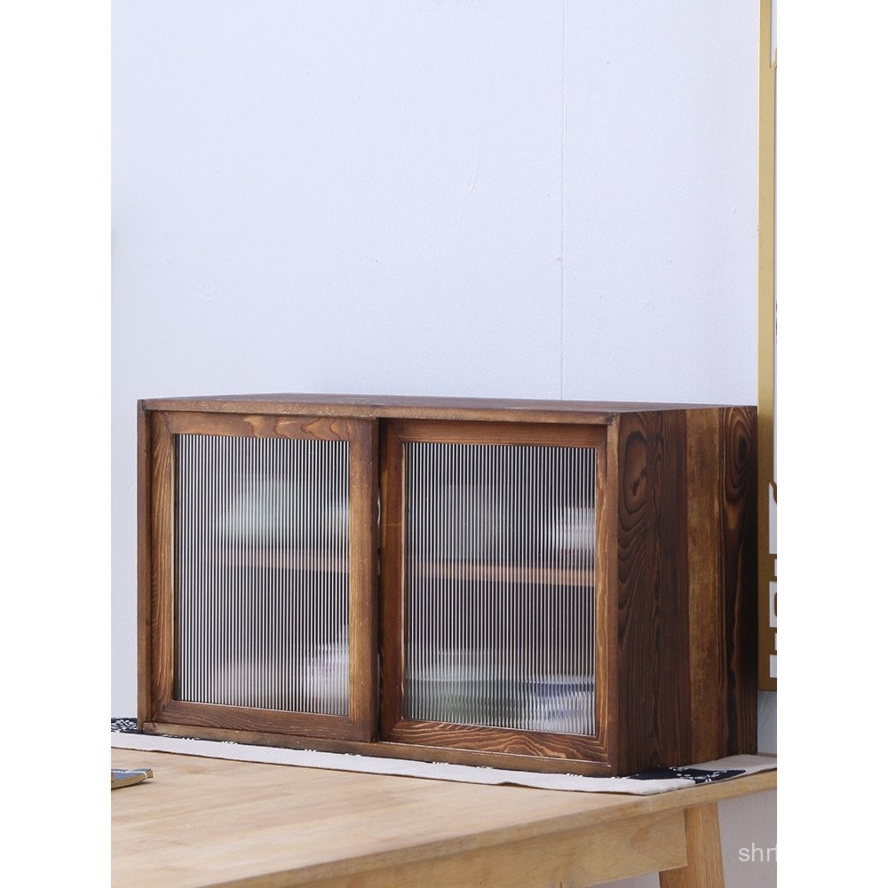 Japanese Style Storage Rack Cabinet Solid Wood Sideboard Kitchen ...