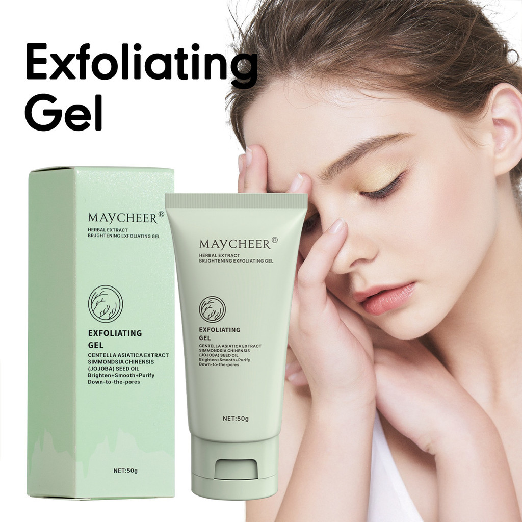 Face Exfoliating Gel Herbal Exfoliating Scrub Blackhead Remover ...