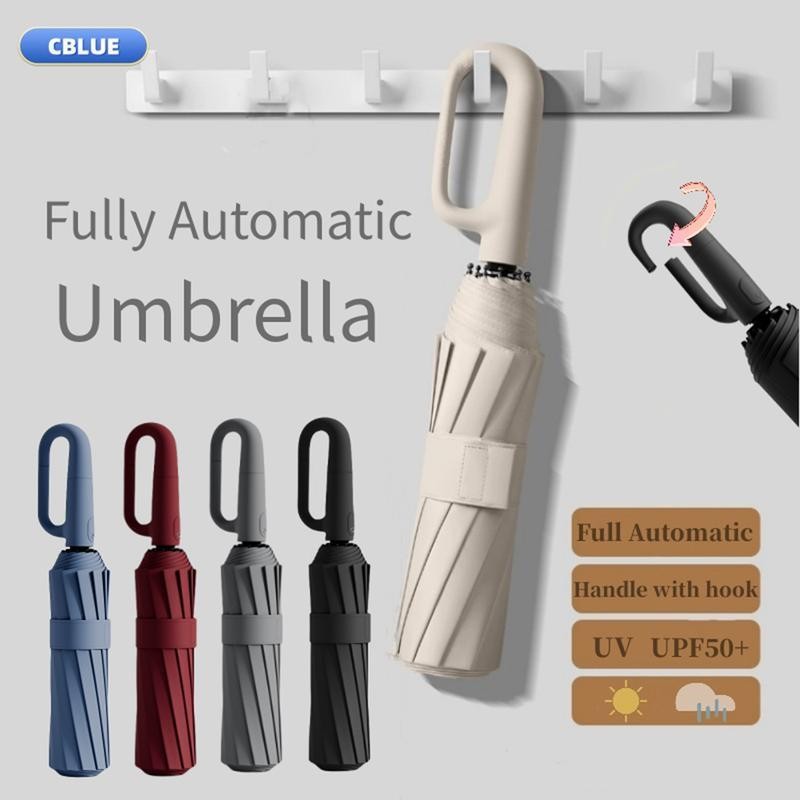 【New Version】Fully Automatic 20ribs Umbrella Windproof Waterproof Anti ...