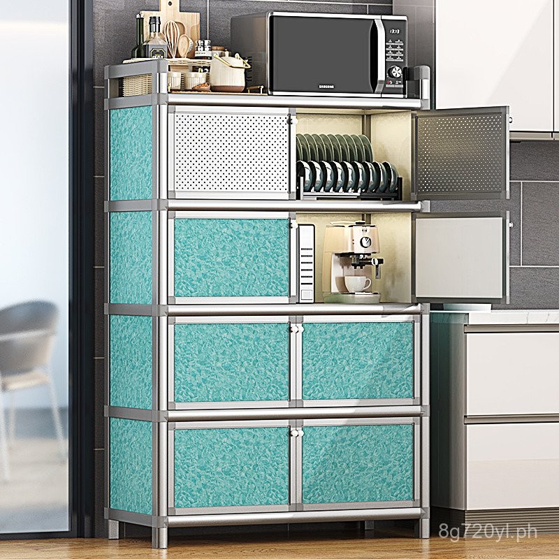 Kitchen Cabinet Household Kitchen Storage Rack Floor Multi-layer ...