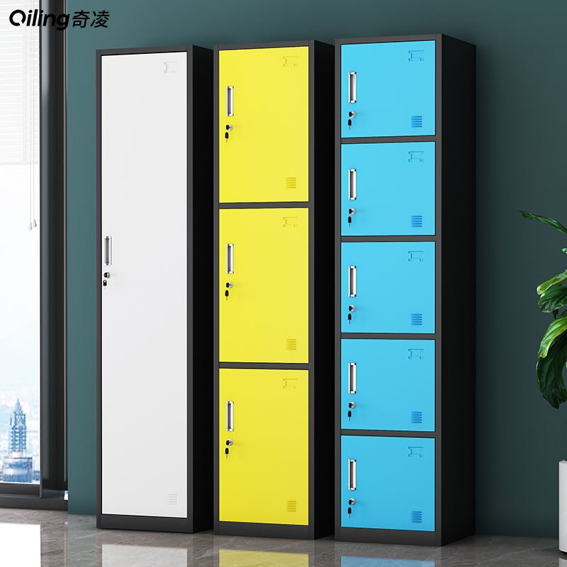 Colorful Single Door Locker Iron Cabinet with Lock for Employee ...